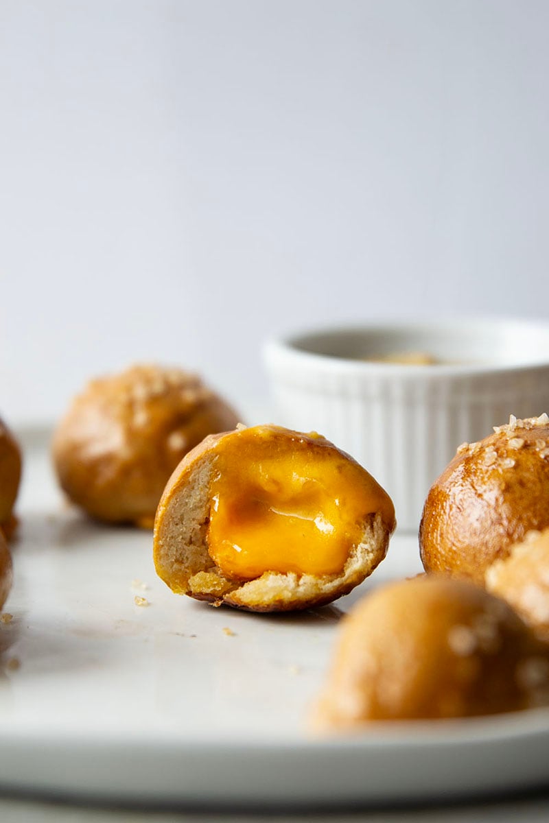 Cheese Stuffed Pretzel Bites