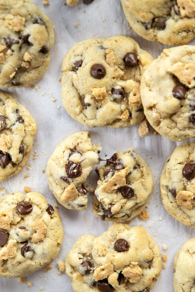 Graham Cracker Chocolate Chip Cookies