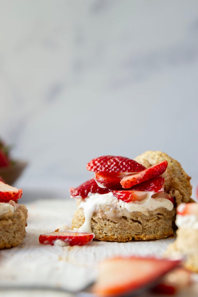 Whole Wheat Strawberry Shortcake