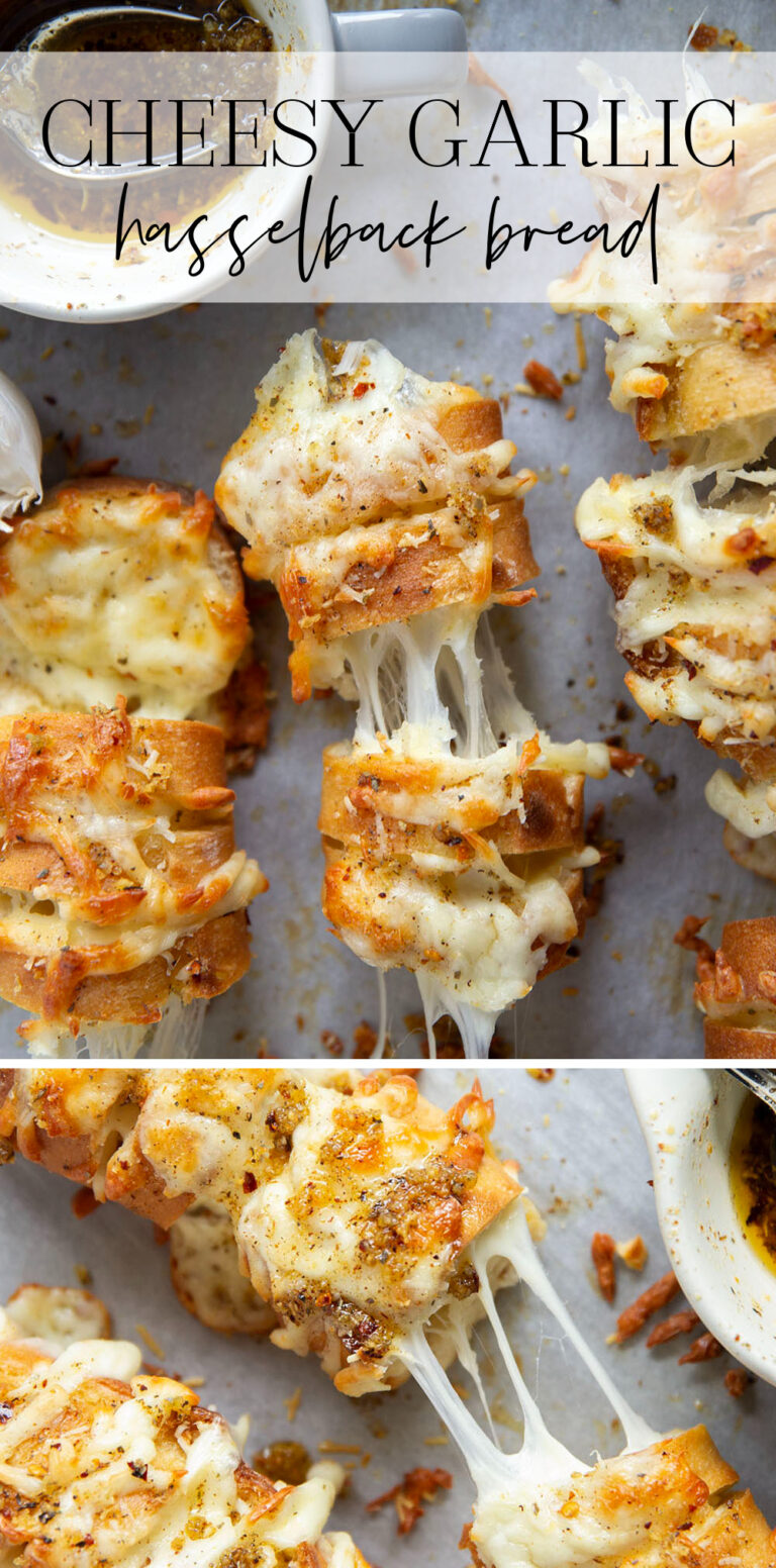 Cheesy Garlic Hasselback Bread
