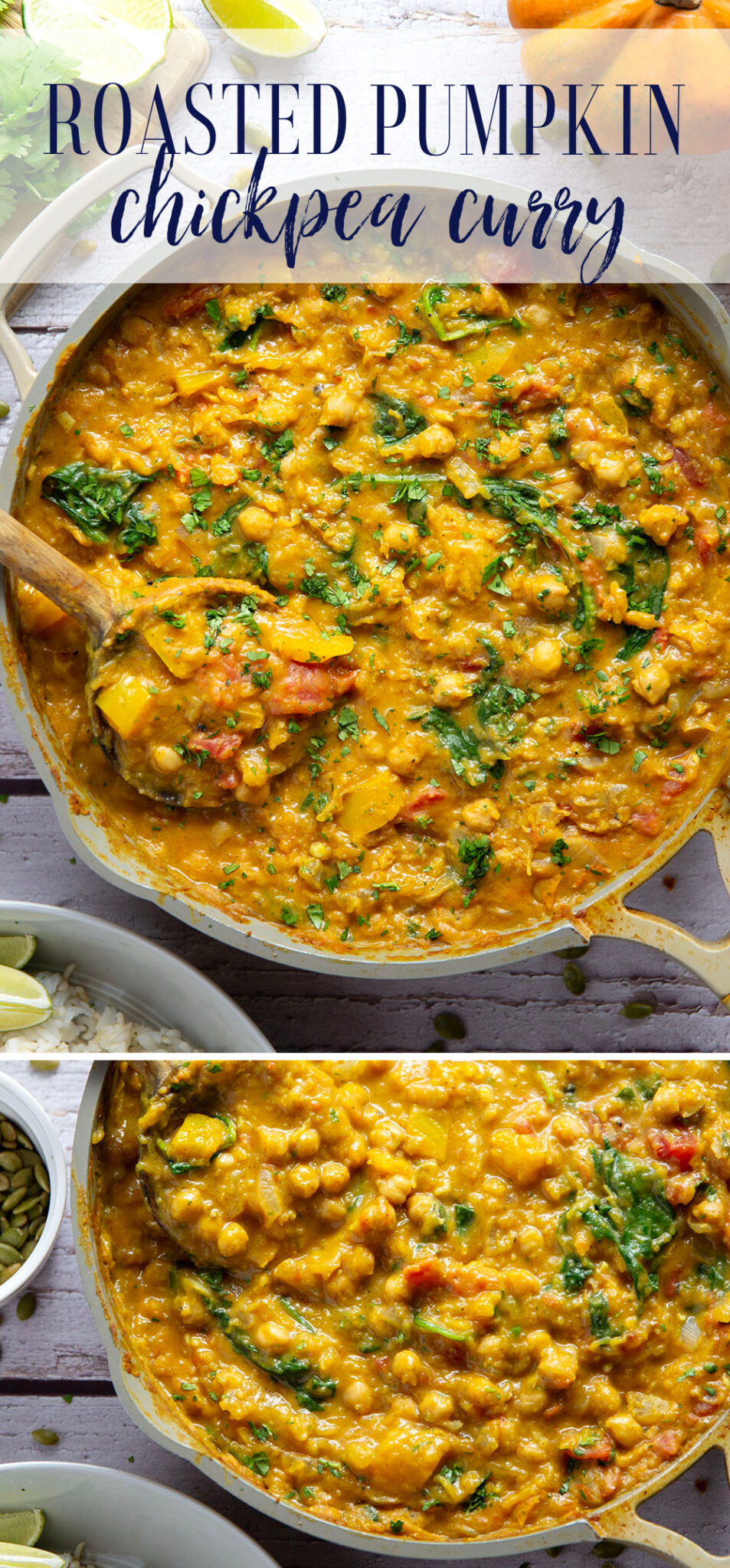 Roasted Pumpkin Chickpea Curry