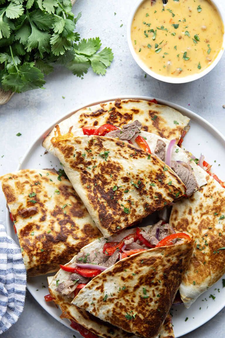 Steak Quesadillas with Chipotle Queso