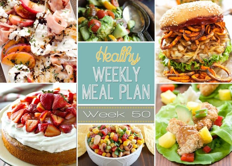 Healthy Weekly Meal Plan Week 50