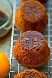 Sticky Orange Gingerbread Muffins