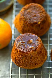 Sticky Orange Gingerbread Muffins