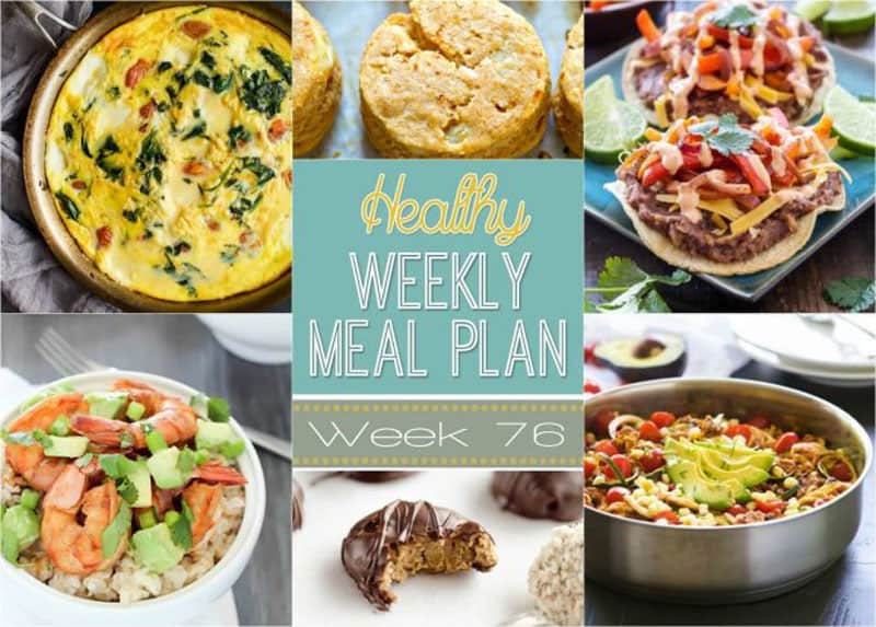 Healthy Weekly Meal Plan Week 76