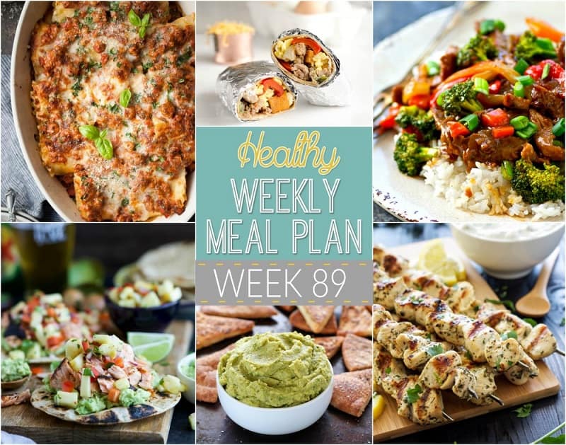 Healthy Weekly Meal Plan Week 89