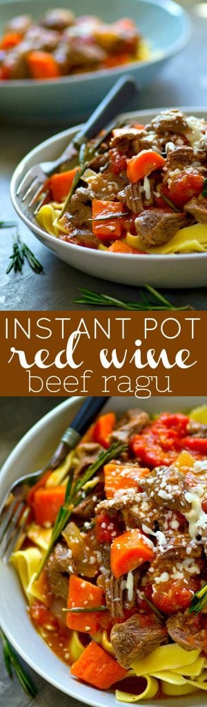 Instant Pot Red Wine Beef Ragu