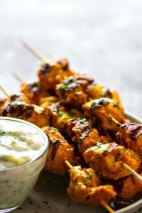 The Best Grilled Tandoori Chicken Skewers
