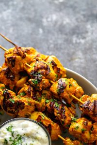 The Best Grilled Tandoori Chicken Skewers