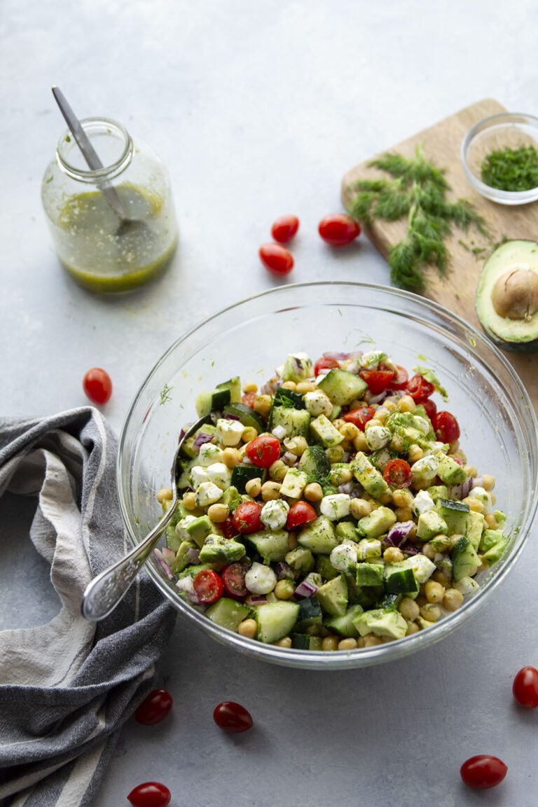 Italian Avocado Chickpea Salad - Whole and Heavenly Oven