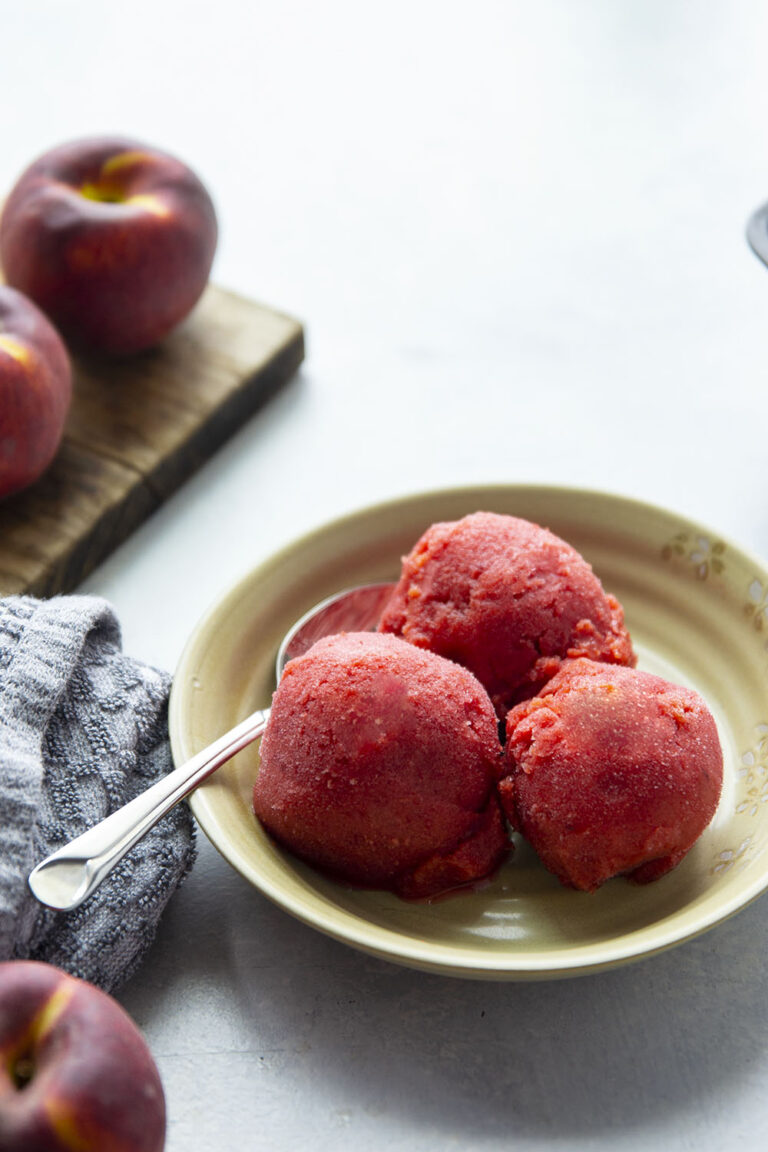 Peach Cherry Sorbet