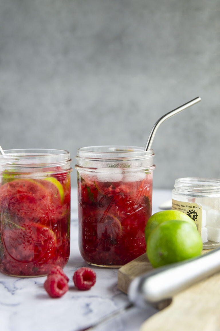 Raspberry Mint Mojitos
