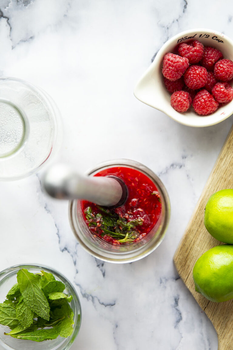 Raspberry Mint Mojitos