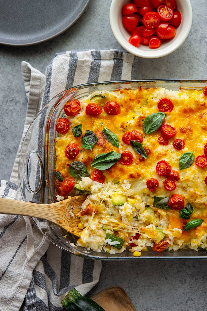 Cheesy Zucchini Rice Casserole