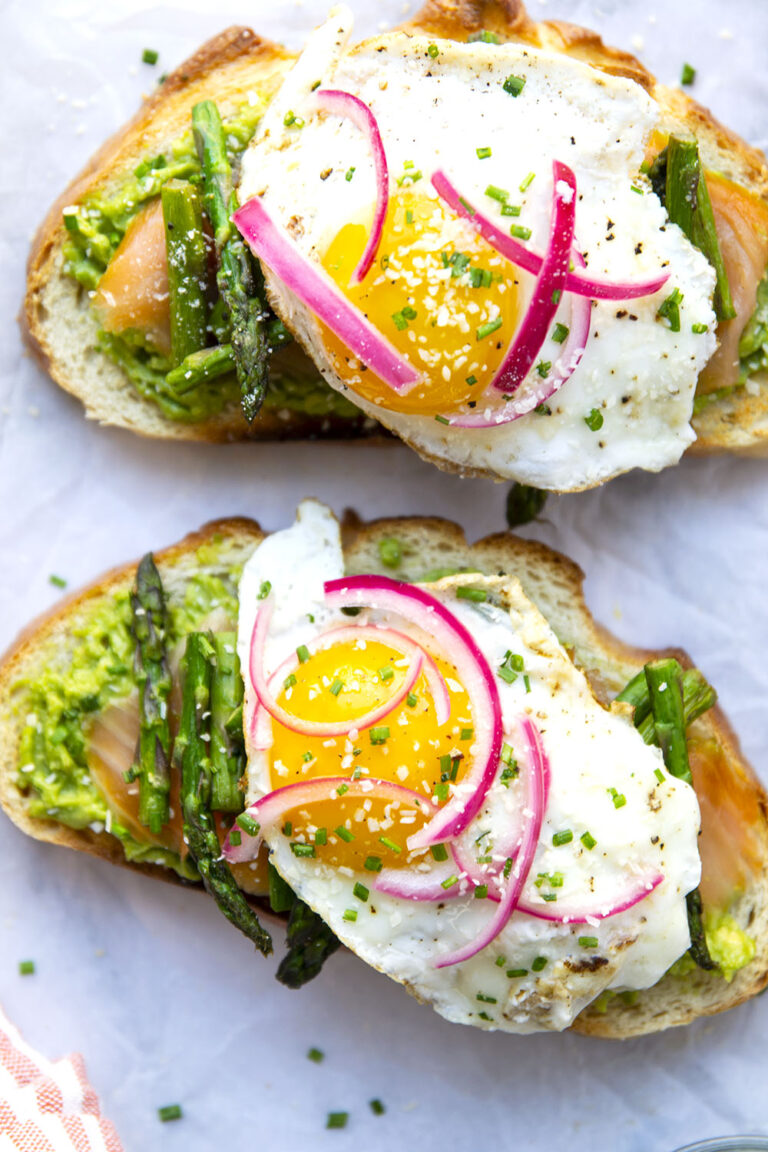 Asparagus Smoked Salmon Avocado Toast