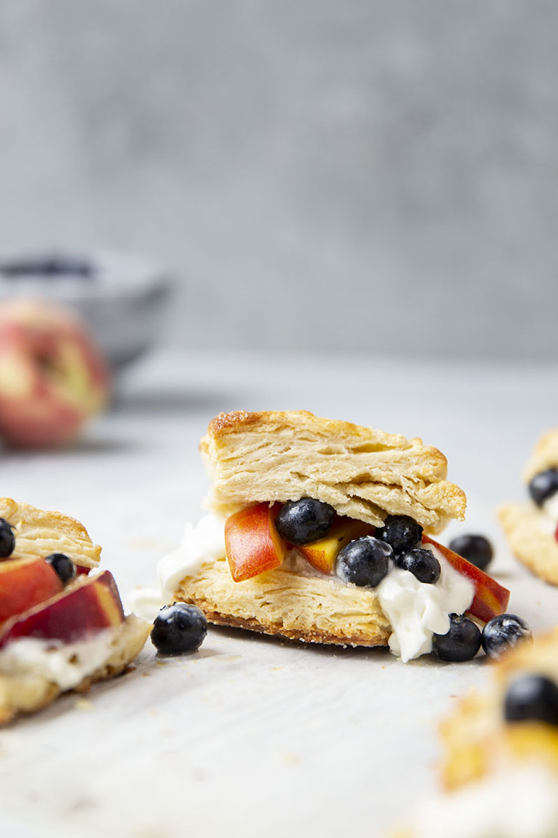 Blueberry Peach Shortcake