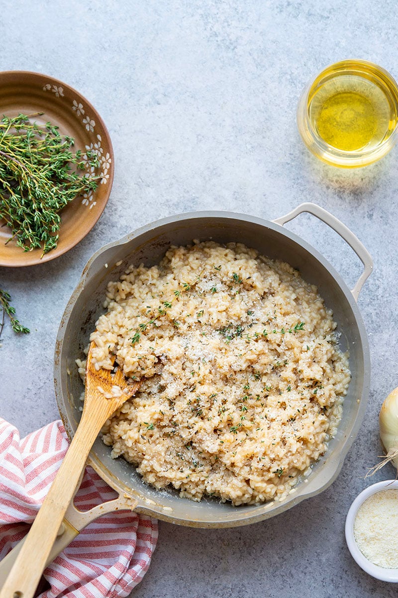 Caramelized Onion Apple Cider Risotto