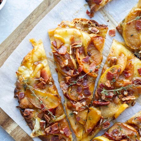 Caramelized Apple Brie Flatbread