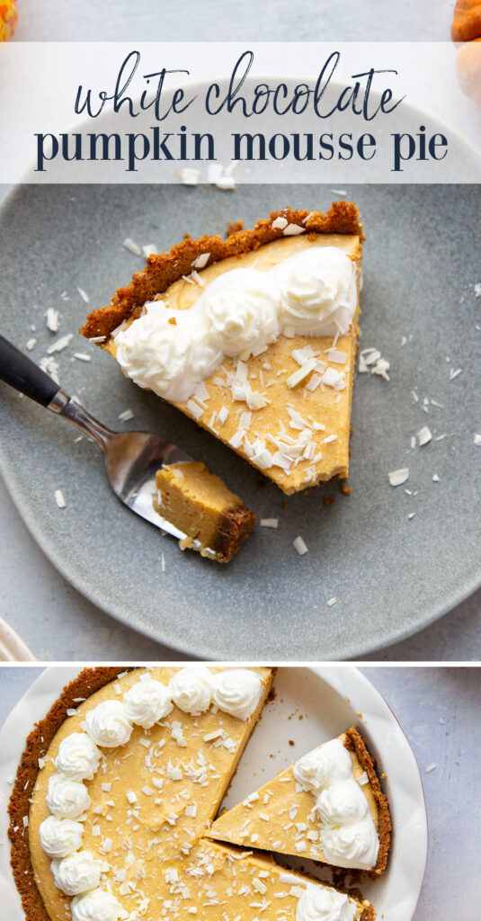 White Chocolate Pumpkin Mousse Pie