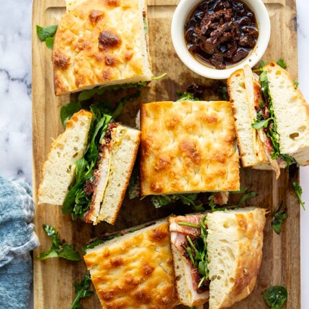 Sun-Dried Tomato Turkey Focaccia Sandwich