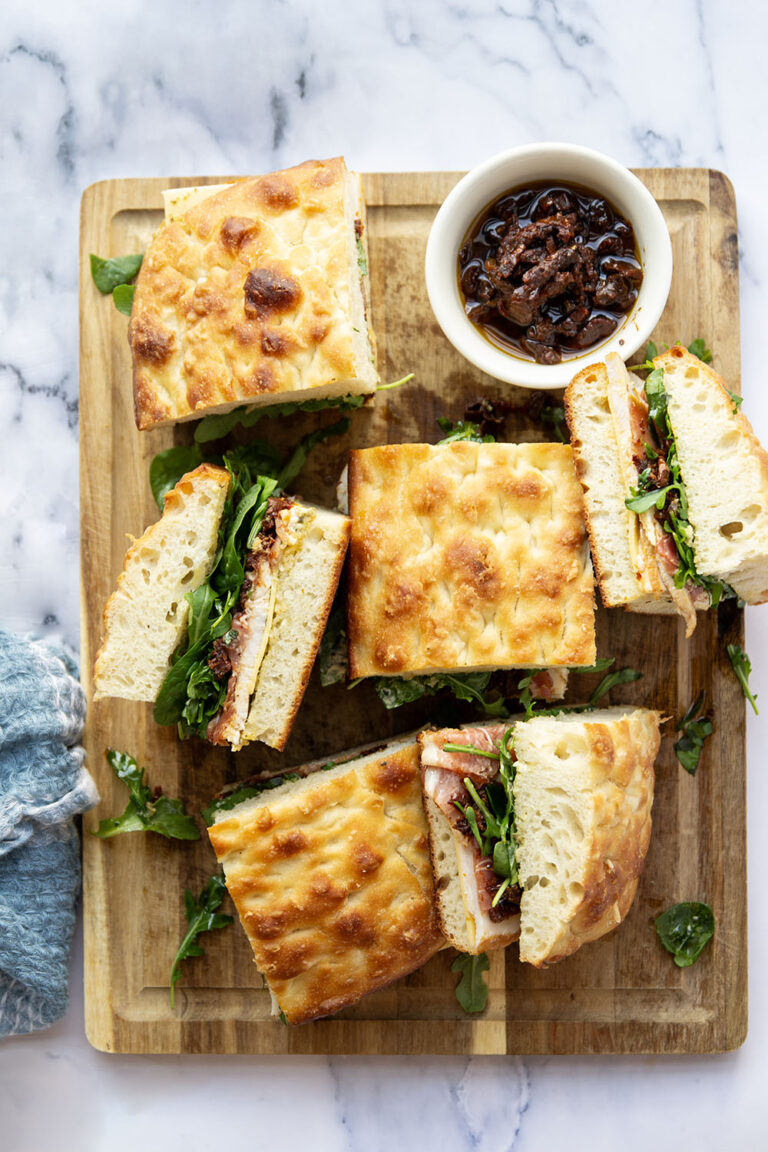 Sun-Dried Tomato Turkey Focaccia Sandwich