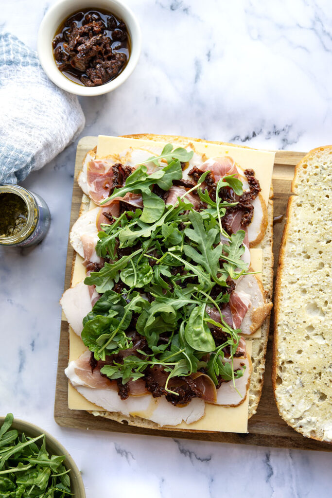 Sun-Dried Tomato Turkey Focaccia Sandwich