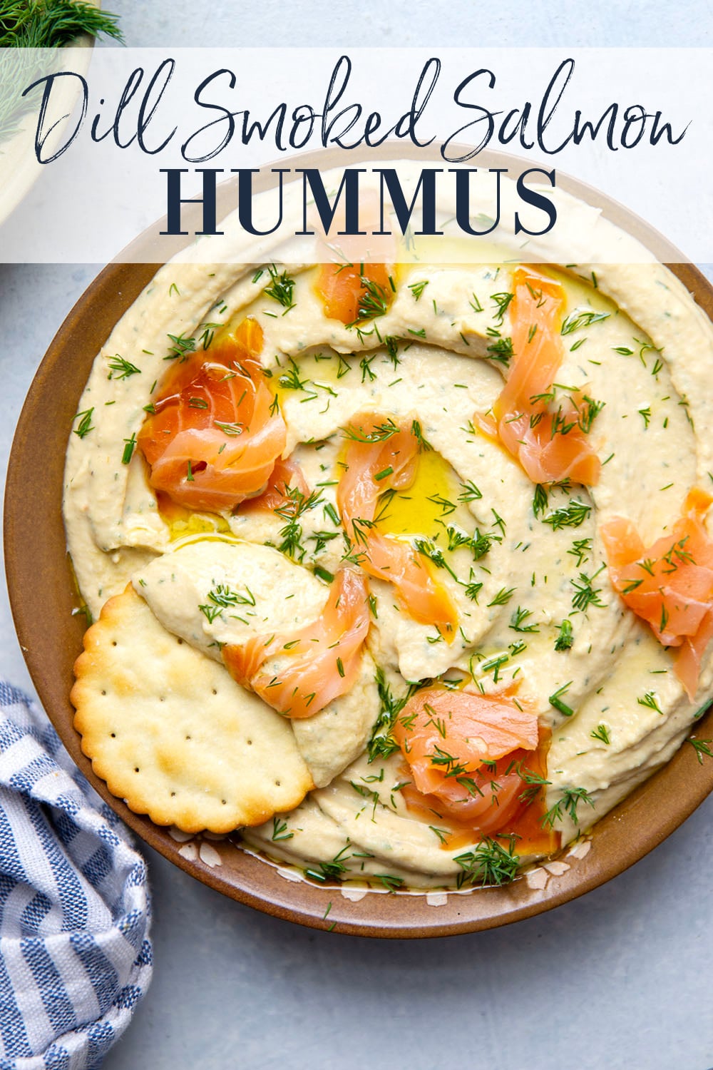 Dill Smoked Salmon Hummus