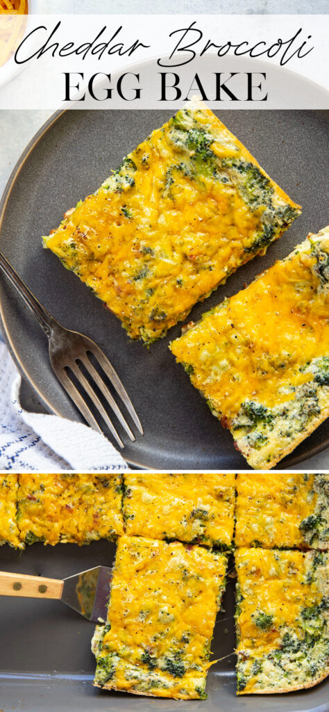 Cheddar Broccoli Egg Bake