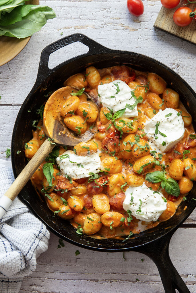 Creamy Burst Tomato Gnocchi