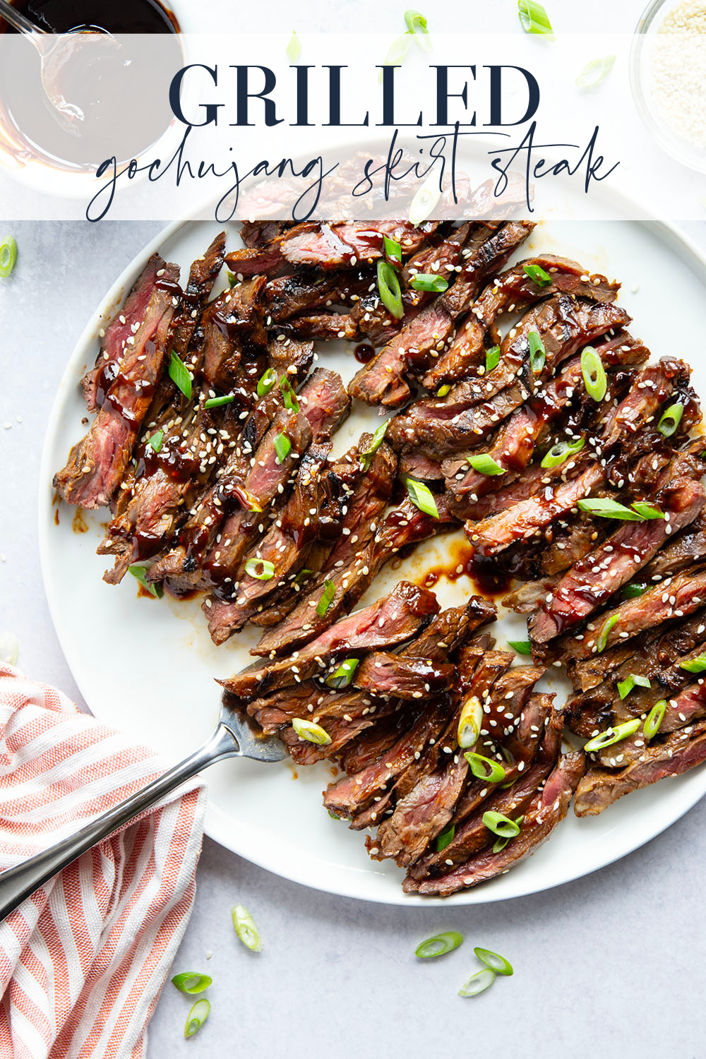 Grilled Gochujang Skirt Steak