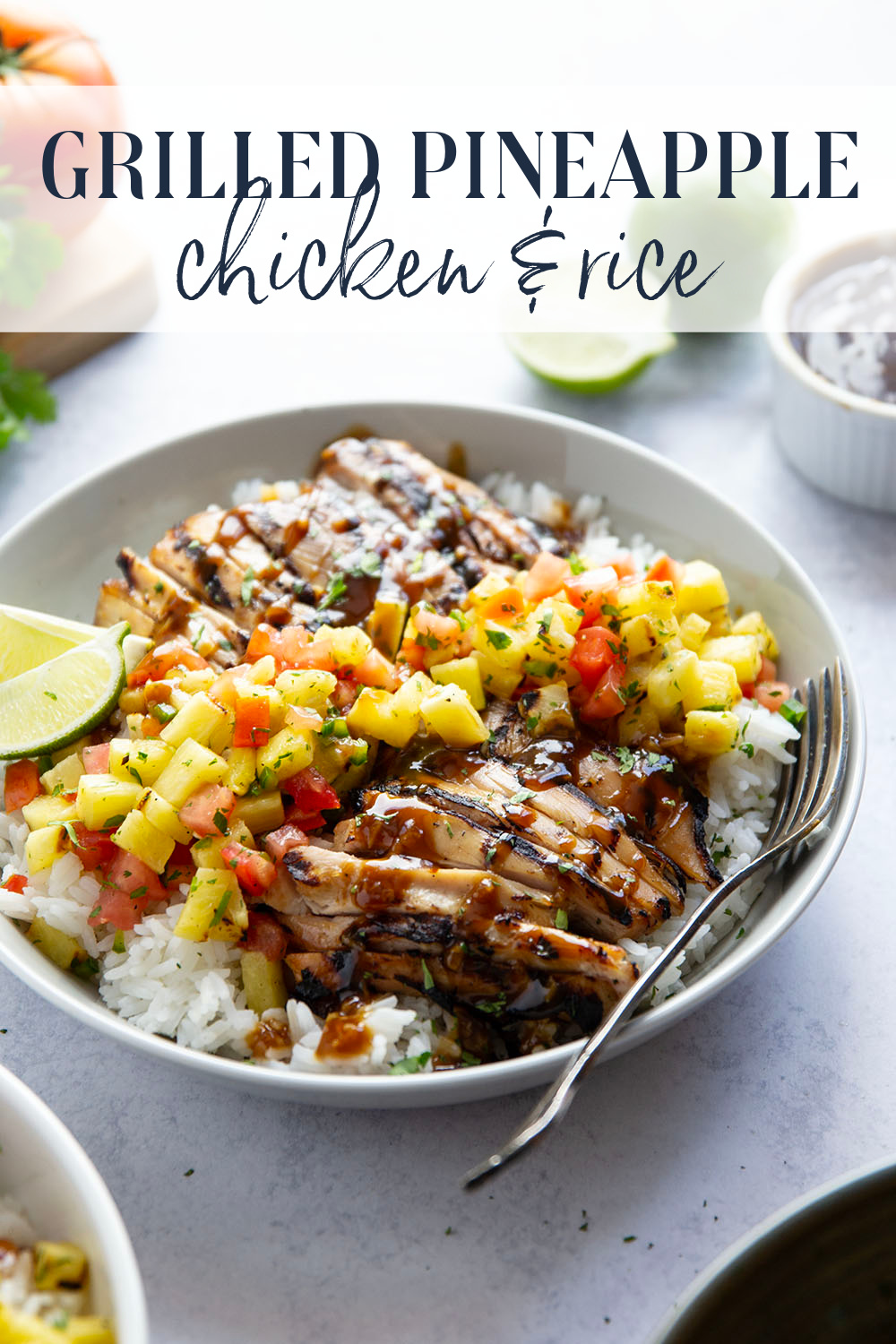 Grilled Pineapple Chicken and Rice