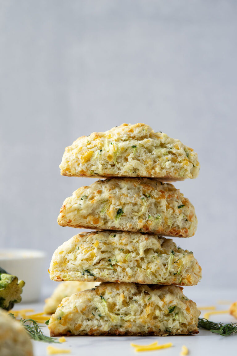 Cheddar Dill Zucchini Scones