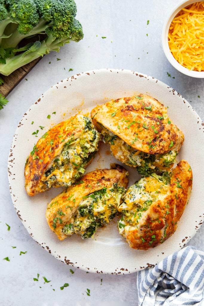 Broccoli Cheese Stuffed Chicken