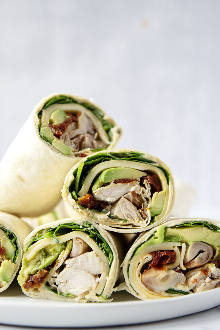 Turkey Hummus Wrap with Sun-Dried Tomatoes