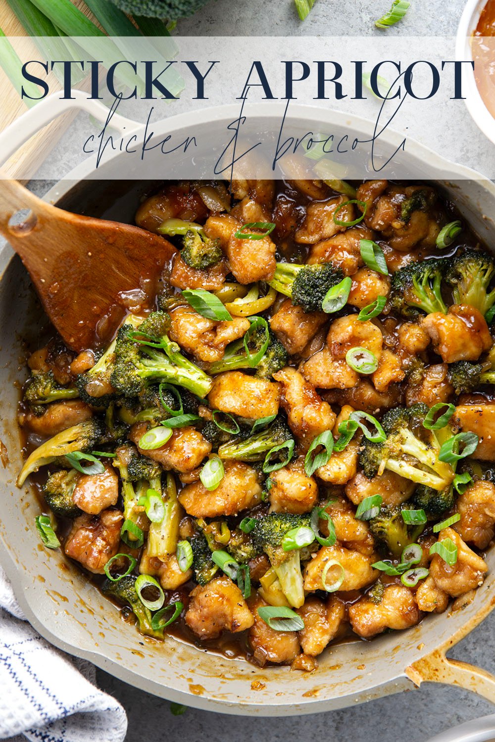 Sticky Apricot Chicken and Broccoli