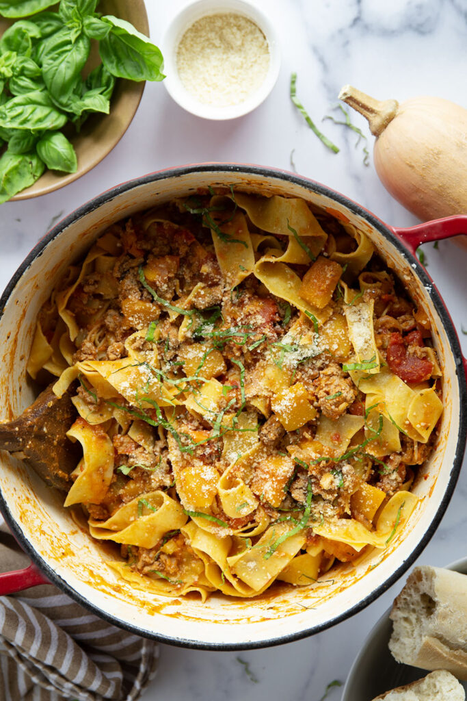 Butternut Squash Turkey Bolognese