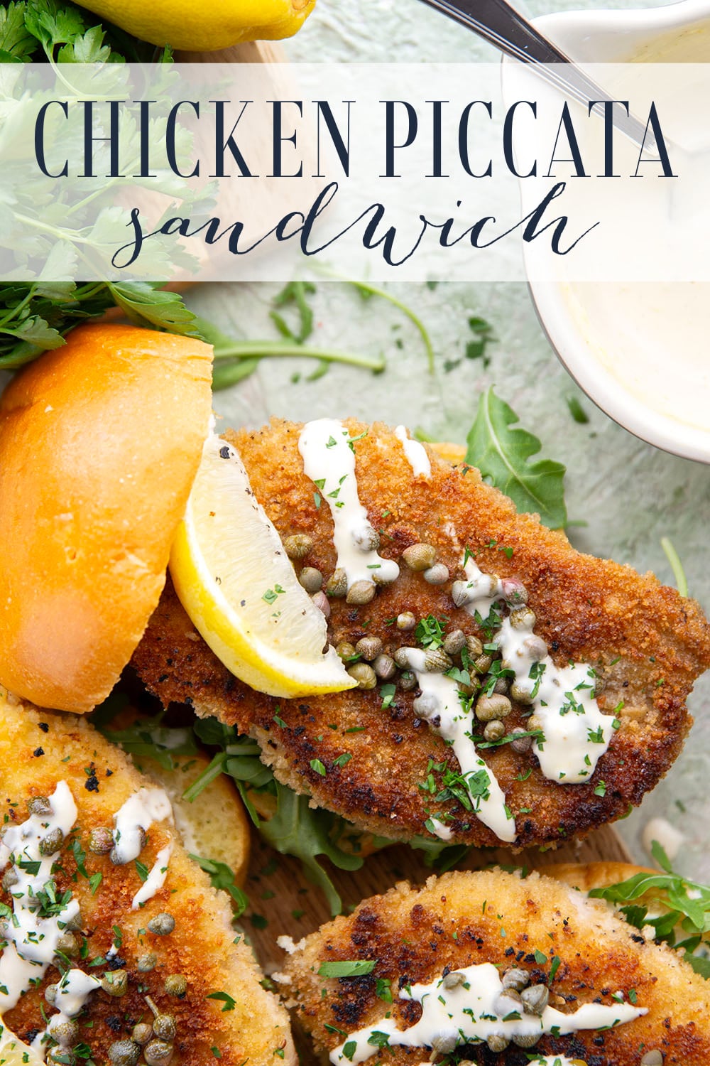 Crispy Chicken Piccata Sandwich